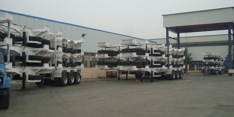 40ft skeleton trailer | chassis trailer | skeleton container trailer