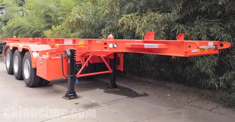 20 ft Shipping Container Chassis Trailer for Sale in Gabon