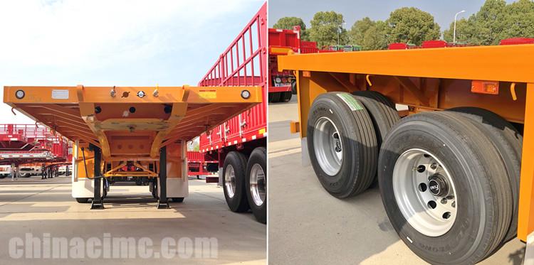 CIMC 2 Axle 20 Foot Flatbed Trailer for Sale in Namibia