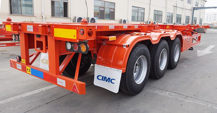 CIMC Tri Axle 40Ft Shipping Container Chassis Trailer for Sale in Congo