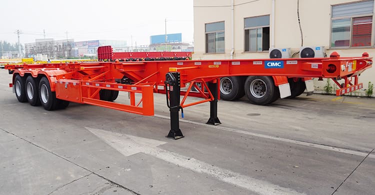 CIMC Tri Axle 40Ft Shipping Container Chassis Trailer for Sale in Congo