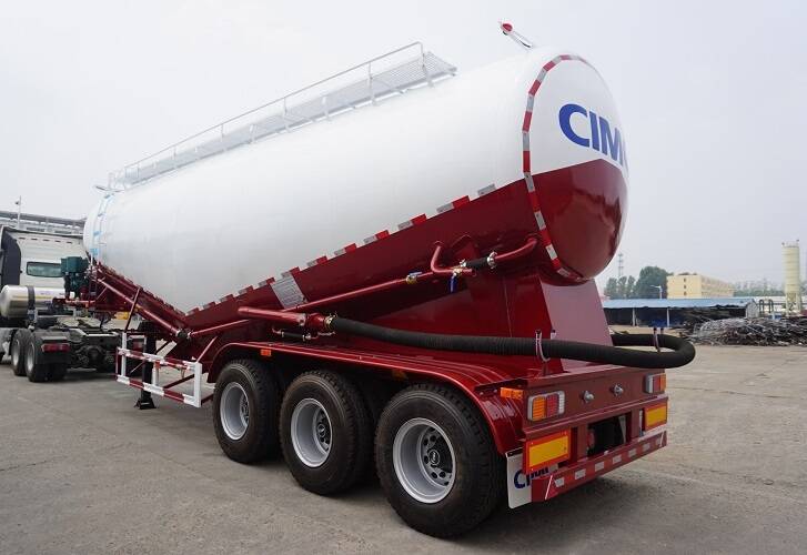 CIMC Pneumatic dry bulk trailer | 45cbm pneumatic cement bulker cement ...