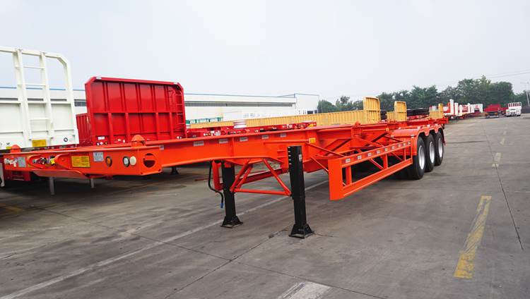 3 Axle 40ft Container Chassis Skeletal Trailer-CIMC Manufacturer