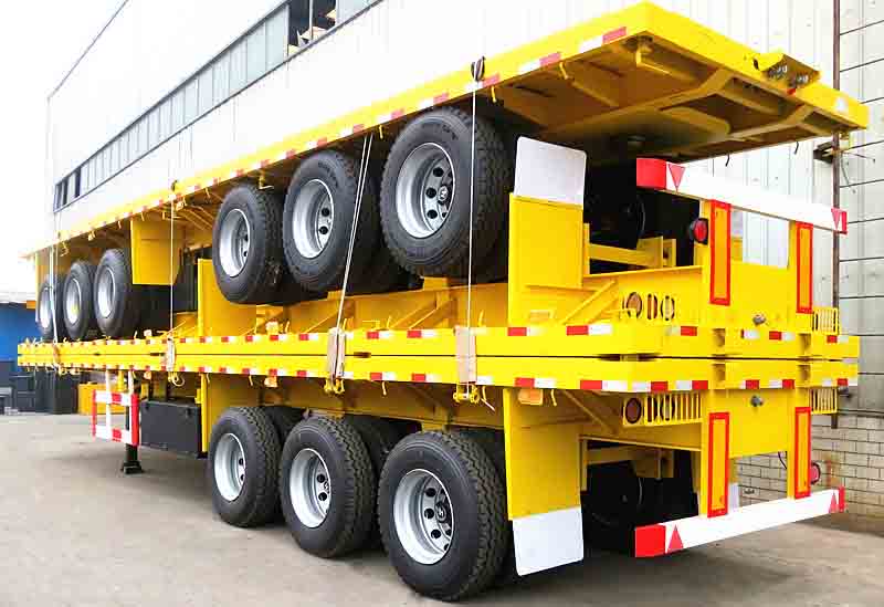 Tri Axle Flatbed Container Trailer-CIMC Manufacturer