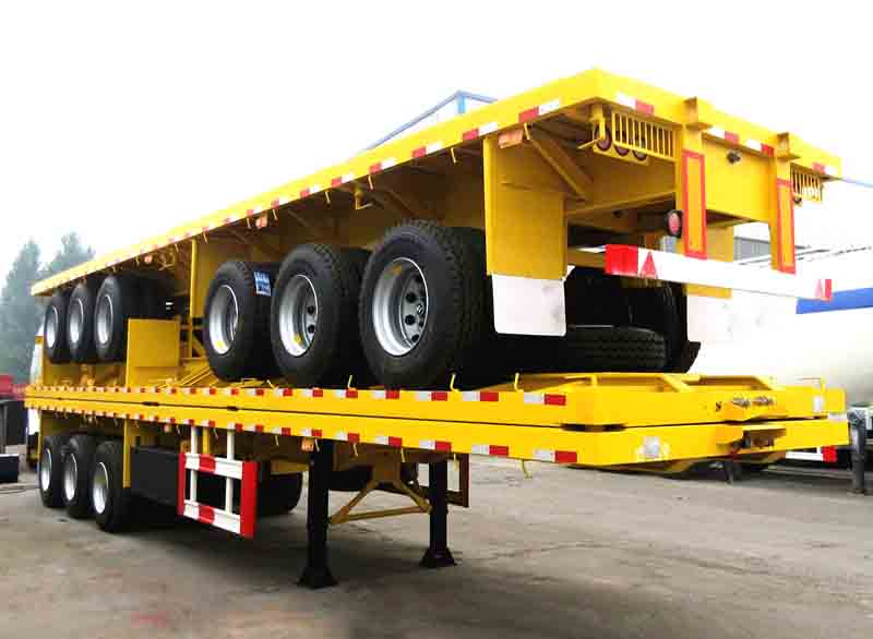 Tri Axle Flatbed Container Trailer-CIMC Manufacturer