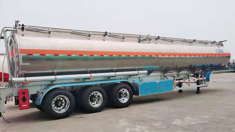 Tri Axle 45000L Aluminum Tanker Trailer for Sale with Lower Price in Zambia