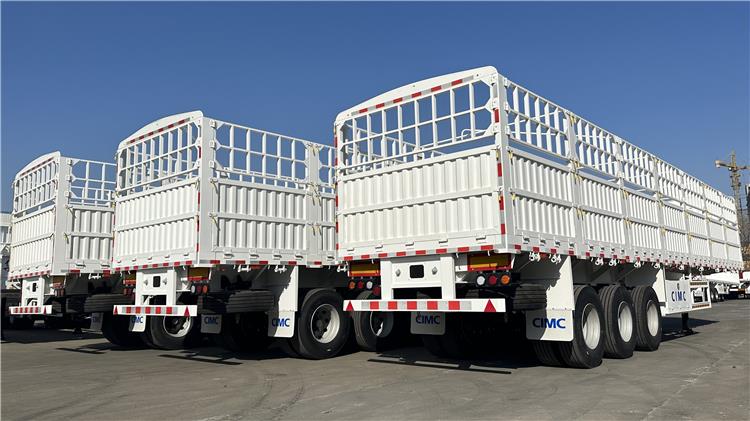 CIMC China Trailer | Heavy Duty Tri Axle Stake Fence Cargo Semi Trailer ...