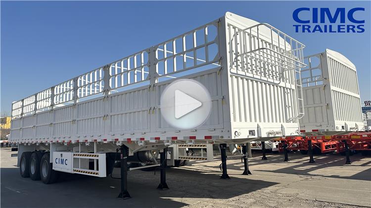 CIMC China Trailer | Heavy Duty Tri Axle Stake Fence Cargo Semi Trailer ...