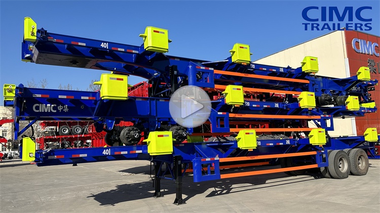 CIMC 2 Axle 40 ft Terminal Bomb Cart Trailer for Sale In Mongolia