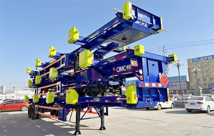 CIMC 2 Axle 40 ft Terminal Bomb Cart Trailer for Sale In Mongolia