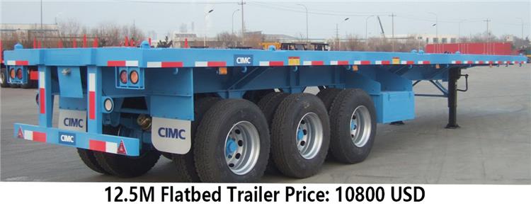 CIMC 40 Foot Flatbed Trailer for Sale | Flatbed Trailer Price | CIMC Semi Trailer