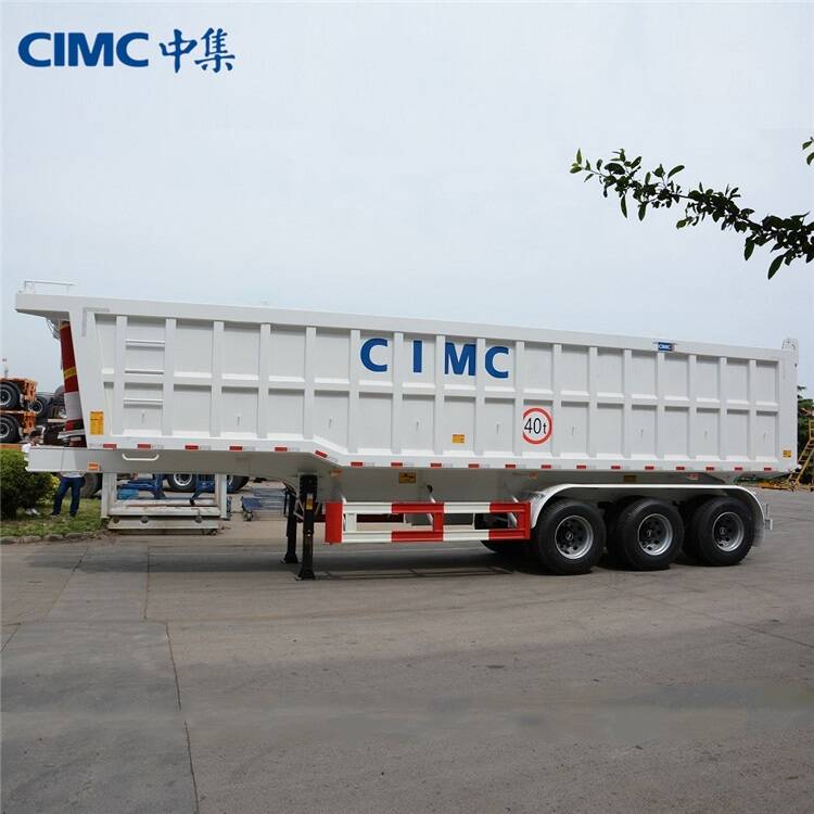 CIMC dump truck | 40T Semi trailer tipper | hydraulic dump trailer