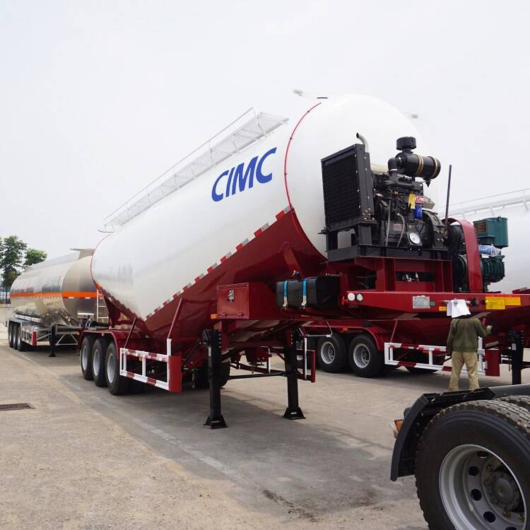 CIMC Pneumatic dry bulk trailer | 45cbm pneumatic cement bulker cement ...
