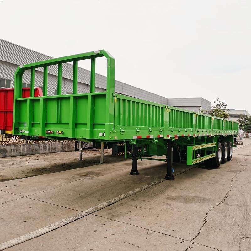 CIMC Tri Axle 60Ton Drop Side Semi Trailer Manufacturer For Sale