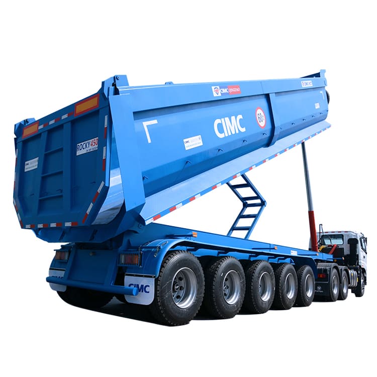 5 Axle 80T End Tippers Semi Trailer Heavy Type for Sale Near Me with ...