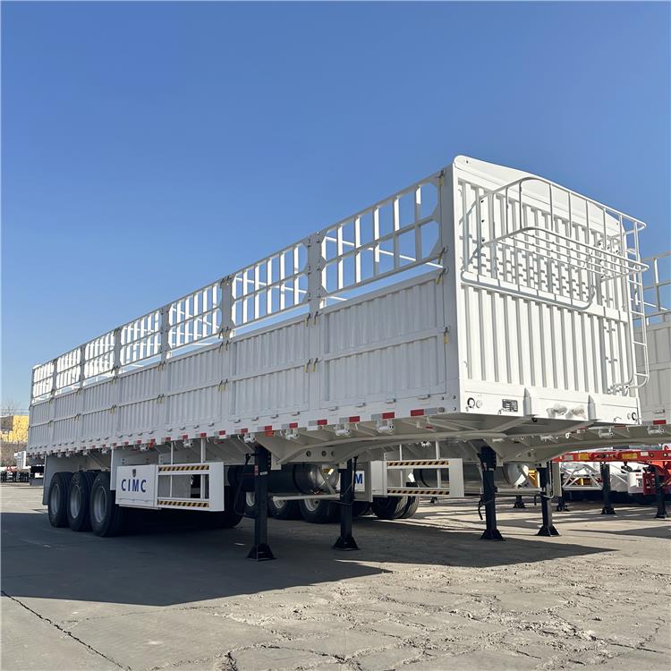 CIMC China Trailer | Heavy Duty Tri Axle Stake Fence Cargo Semi Trailer ...