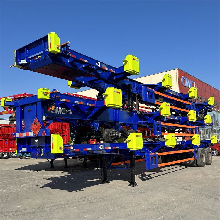 CIMC 2 Axle 40 ft Terminal Bomb Cart Trailer for Sale In Mongolia