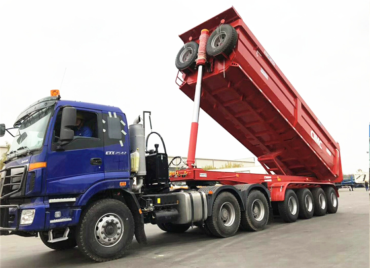 4 Axles 60T Semi Tipper Trailer